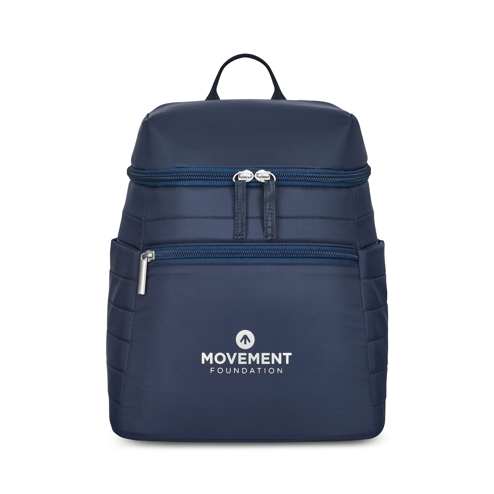 Custom Aviana™ Mini Backpack Cooler – Navy with Logo | BackpackWithLogo.com