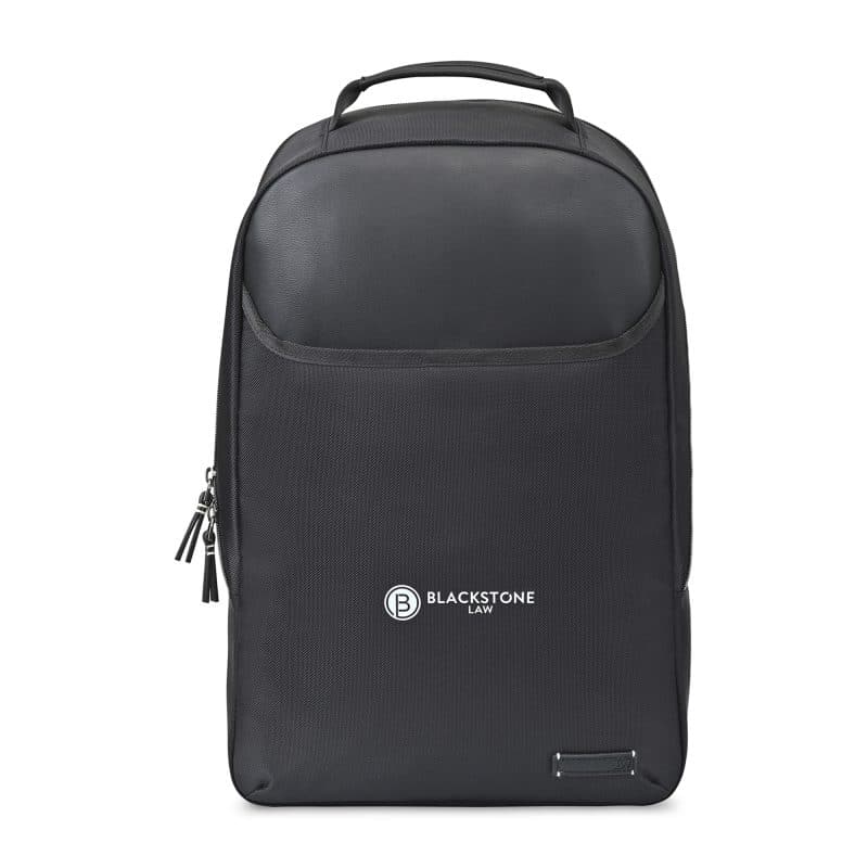 Travis & Wells® Lennox Laptop Backpack - Black - Branded Backpacks