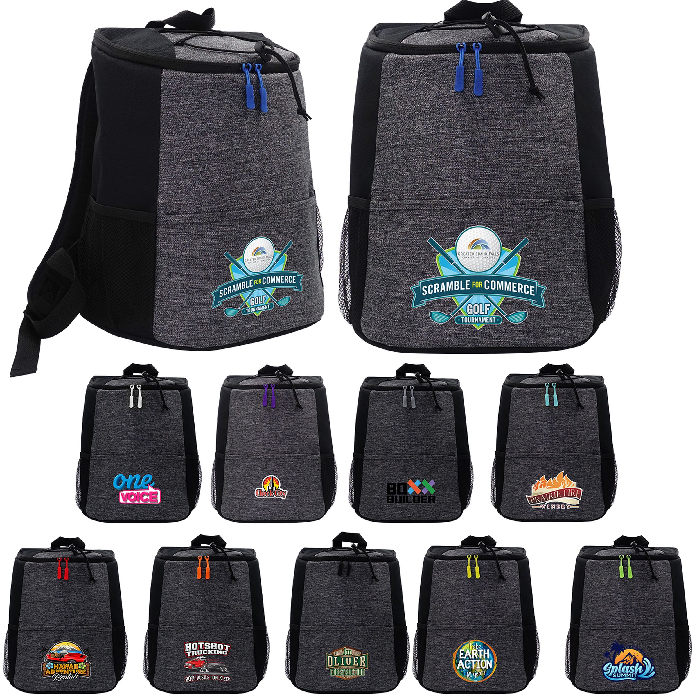 Custom X Line Backpack Cooler with Logo | BackpackWithLogo.com