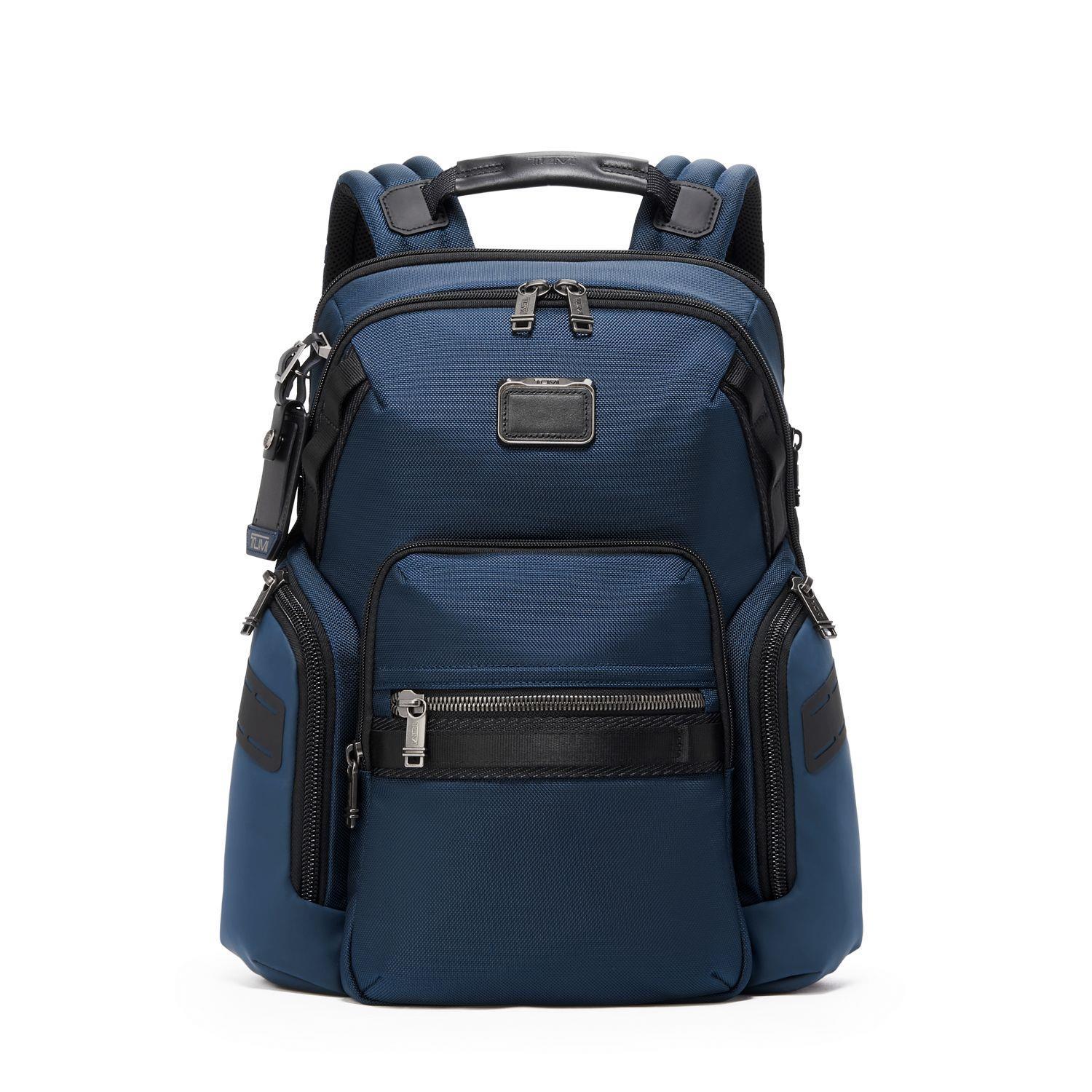 Tumi Alpha Bravo Navigation Backpack- Navy - Branded Backpacks